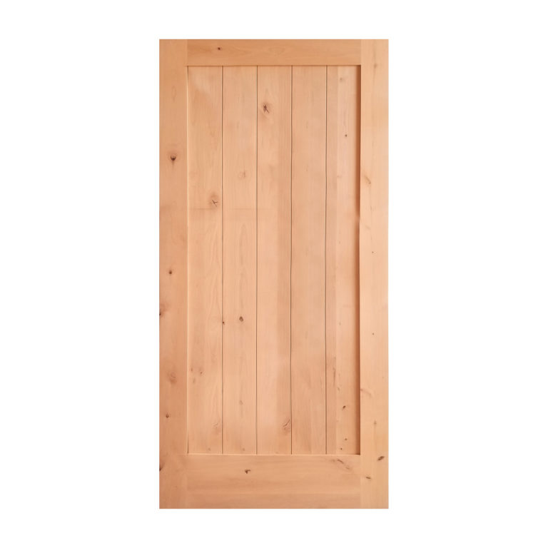 Knotty Alder 3 Panel Flat – Heritage Millwork